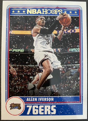 2023-24 Panini NBA Hoops Winter Allen Iverson #296 Philadelphia 76ers ...