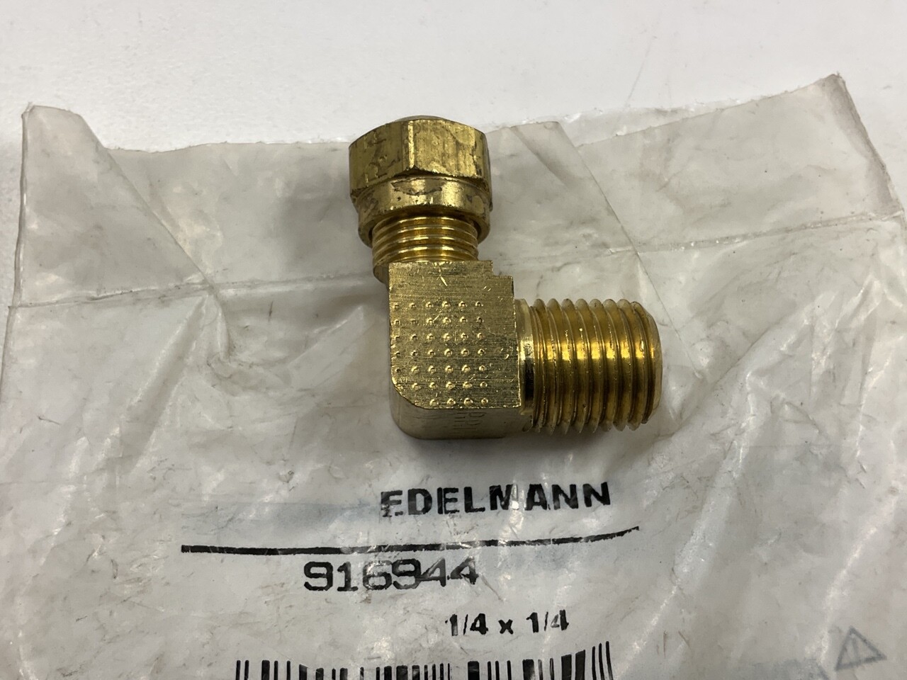 Edelmann 916944 Nylon Air Brake Male Elbow Fitting 1/4" Tube X 1/4 ...