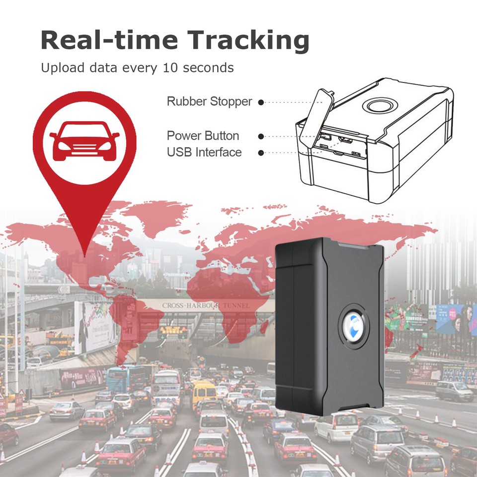 Car GPS Tracker Real Time Tracking Device GPRS Locator Truck Vehicle ...