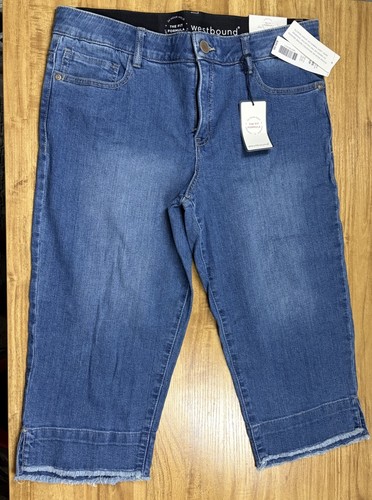 Westbound Petites Blue Jean Capri size 12P | eBay
