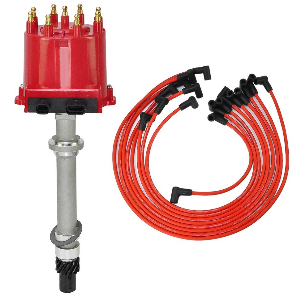 Ignition Distributor & Wires For Chevy TBI SBC 305 350 BBC 454 GMC ...