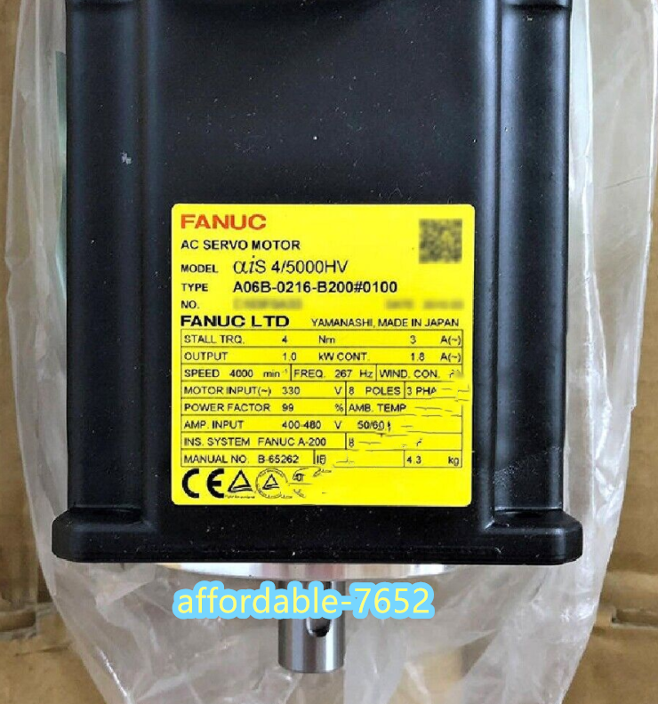 fanuc A06B-2216-B200#0100 servo motor A06B-2216-B200#0100 Brand New ...