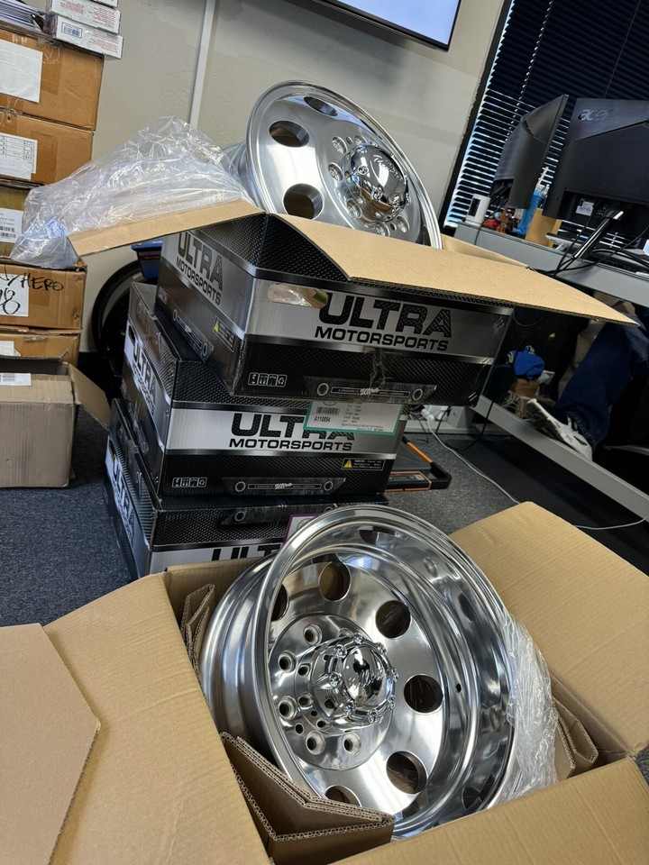 Set of 4-16" Inch Ultra Modular Dually 8x6.5" Polished Wheels Rims | eBay