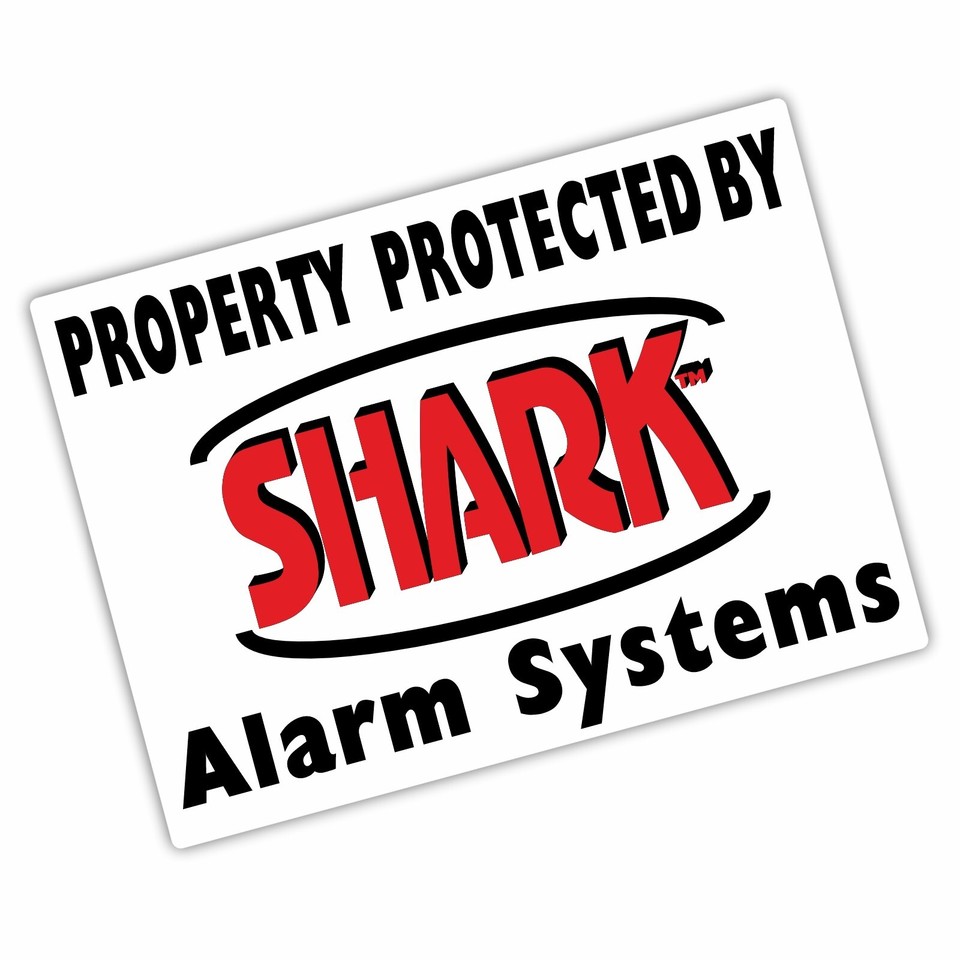 Alarm Bell Box Stickers Security Protected Labels Burglar Warning Signs ...