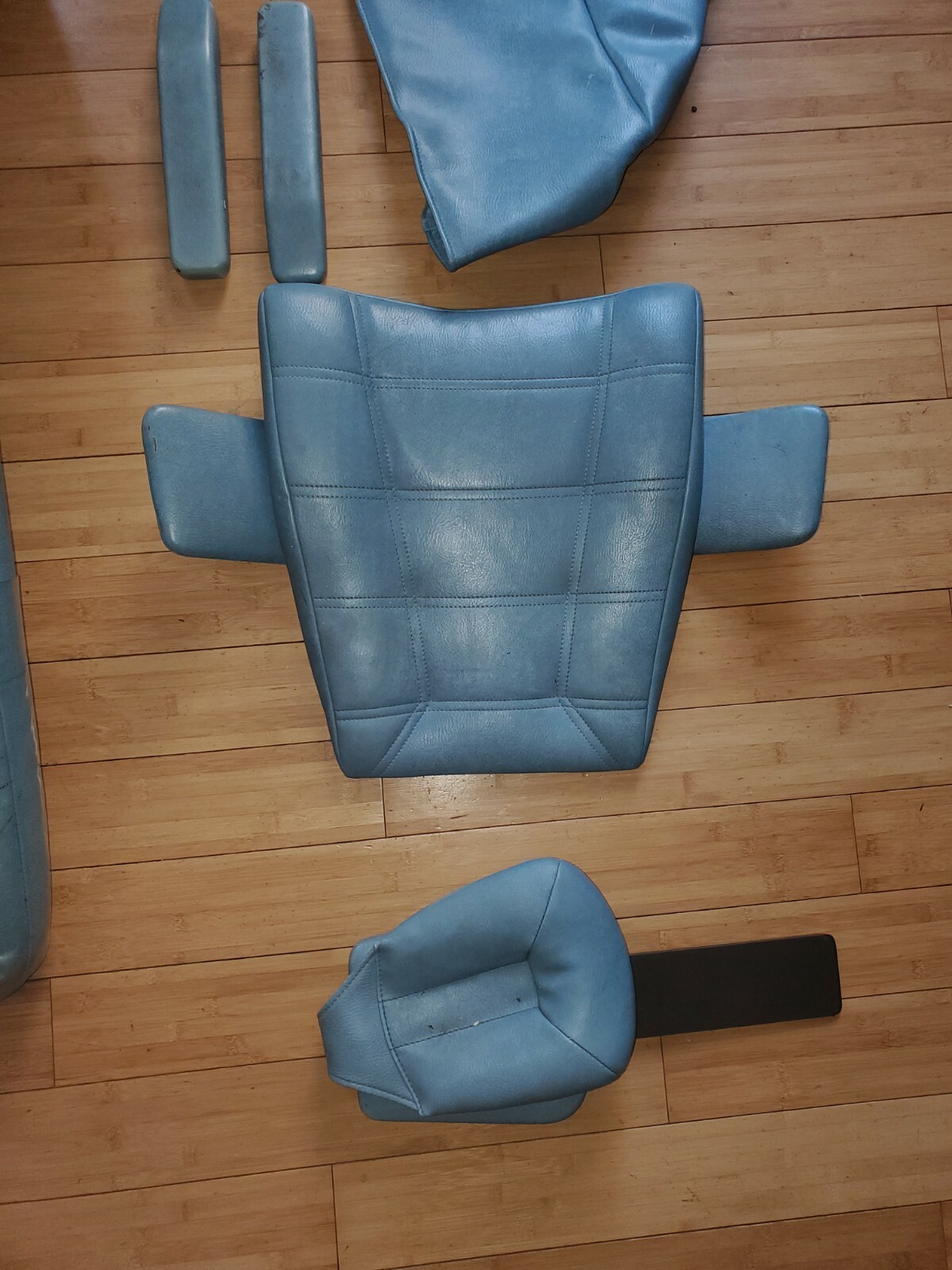 Proma dental chair upholstery set with headrest and armrests side ...