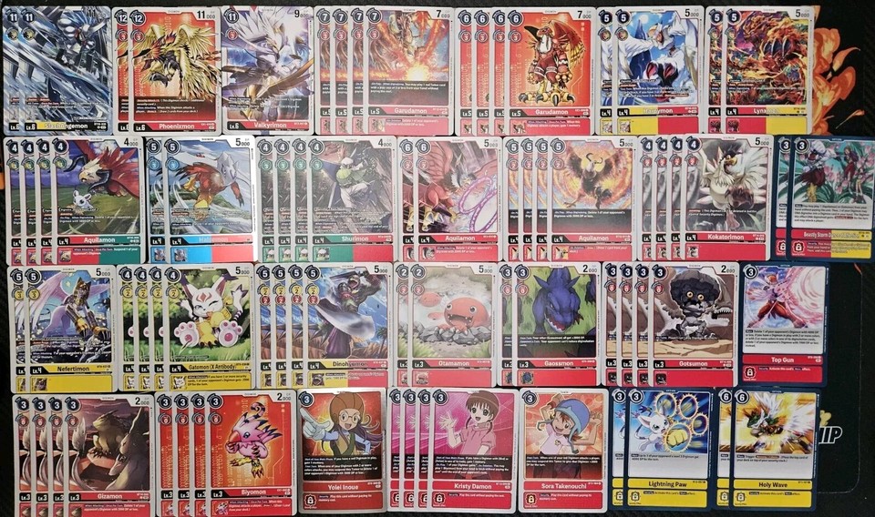 Digimon Card Game TCG Hawkmon Silphymon Valkyrimon Deck BT-16 + 70 ...