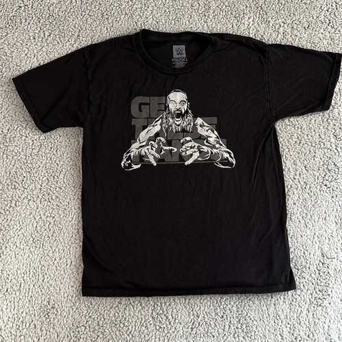 WWE Wrestling T Shirt Boys Large Graphic Short Sleeve Crew Neck Braun ...
