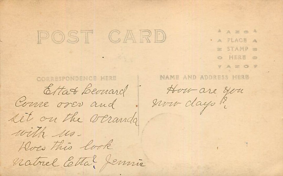 Real Photo Postcard House / Architecture Collection #511 - Colonial ...