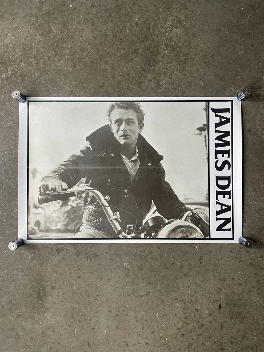 James Dean Motorcycle Poster