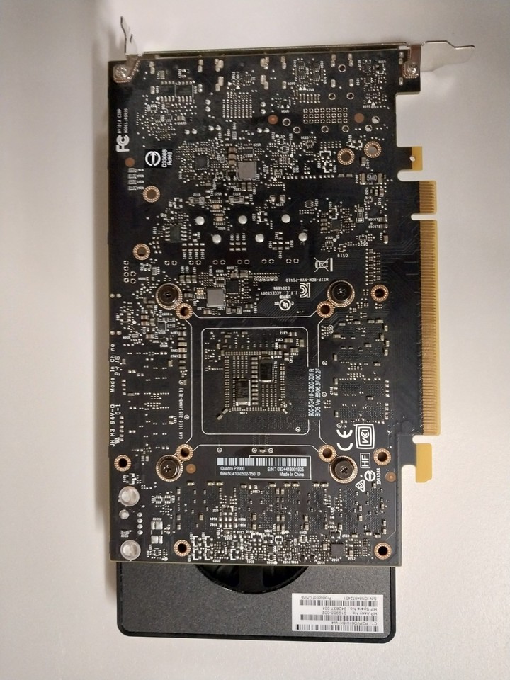 NVIDIA Quadro P2000 5GB GDDR5 Graphics Card, 4X Display Ports, TESTED ...