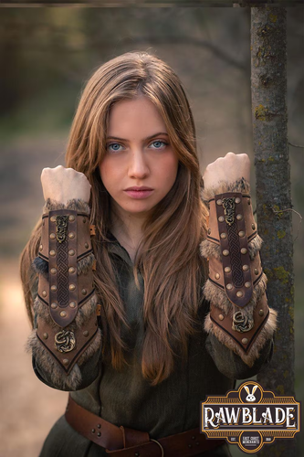 Heimdall Bracers: Fantasy Medieval LARP Armor for Cosplay, Renaissance Faire | eBay