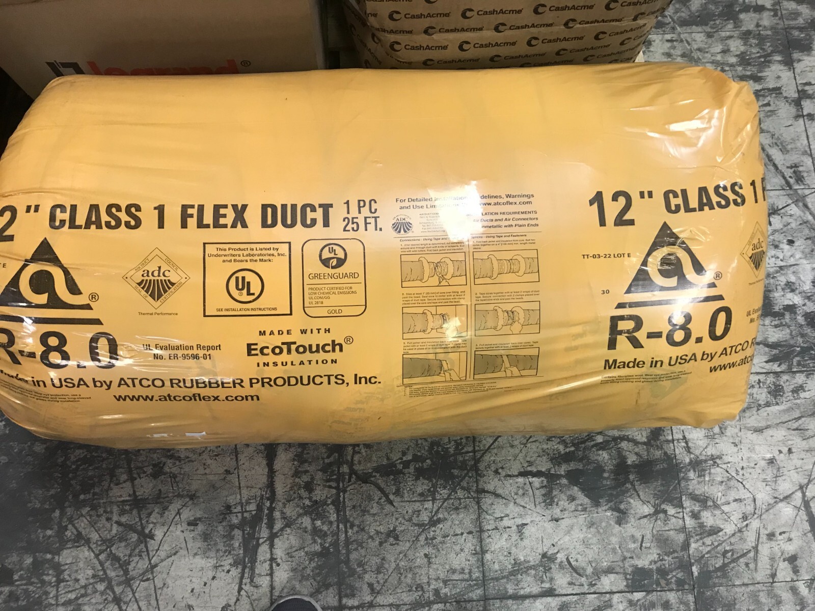 Atco 13102412 Flexible Air Duct R8 | 12 in. x 25 Feet | - New | eBay