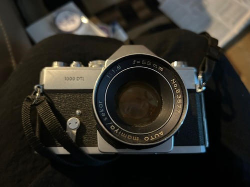 VTG 1968 Mamiya/Sekor 1000 DTL 35mm SLR Film Camera w/sekor 55mm Lens ...