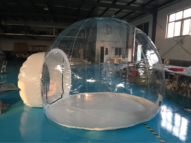 Inflatable Commercial Grade PVC Clear Eco Dome Camping Bubble Tent NEW ...