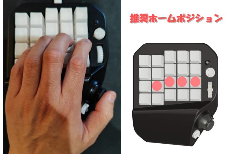 Left hand Black/Black MH-Delta 41-key One-handed Gaming Keyboard ...