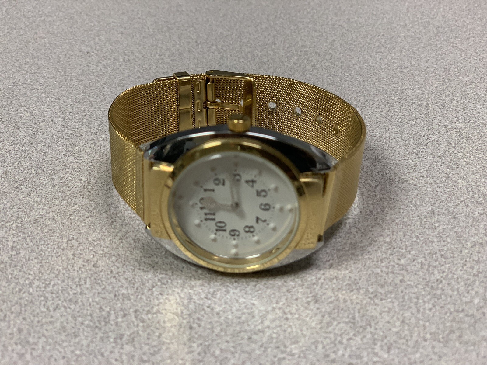 Braille Watch Gold Mesh Band - Blind, Time, Wrist, Brailled | eBay
