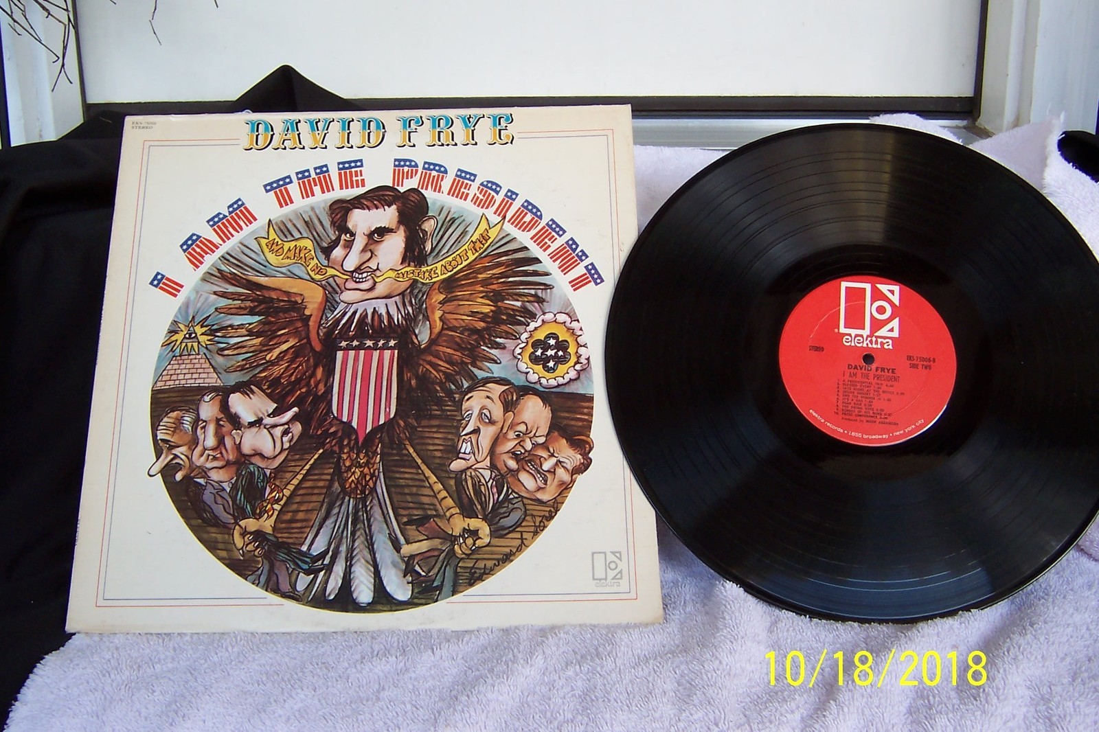 Vintage DAVID FRYE/I AM THE PRESIDENT Elektra #EKS-75006 Record Album ...