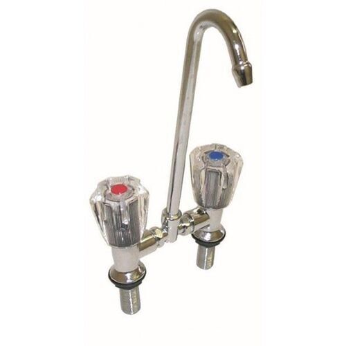 HOT & COLD CHROME BASIN MIXER TAP FAUCET CARAVAN CAMPER MOTORHOME BOAT ...