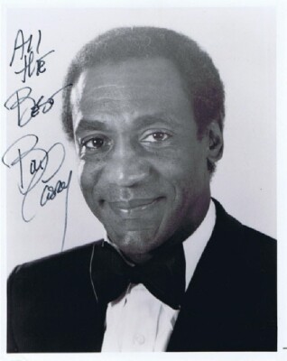 C-BILL COSBY Autographed B & W Photo W/COA | eBay