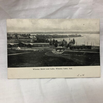 Vintage Winona Lake Indiana Postcard Hotel and Lake 1907 | eBay