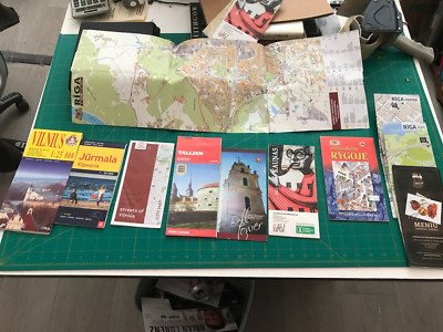 Lot of 10 Travel Maps & Brochures - Lithuania & Latvia | eBay