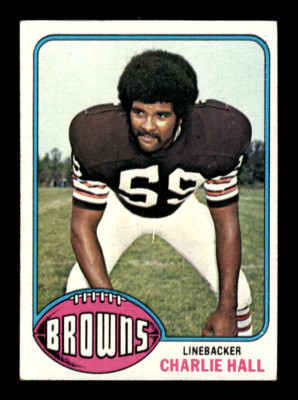 1976 Topps # 496 Charlie Hall Card (B64) Cleveland Browns | eBay