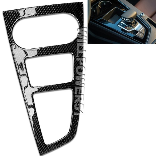 LHD Real Carbon Fiber Shift Console Cup Holder Trim Cover Fits 20-24 B9 ...