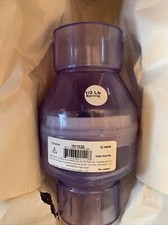 FLO Control Spring Check Valve 1-1/2" Sched 40 D2466 SXS White PVCI P/n ...