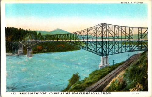 Cascade Locks Oregon OR : BRIDGE SCENE d/13 BA6193 | eBay UK