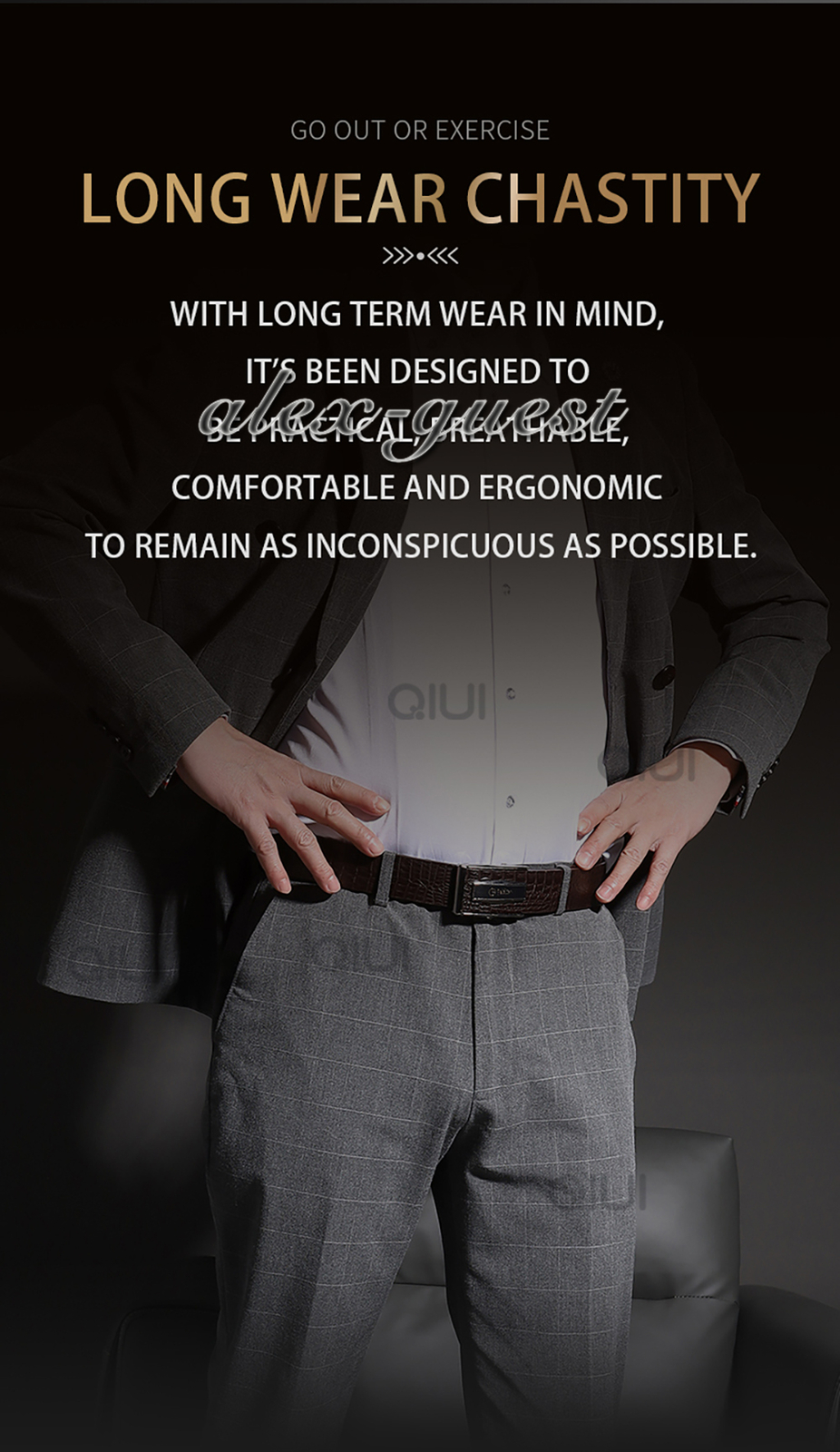 New QIUI Bluetooth Cellmate 2 Chastity Shock Cage Lock APP Remote ...