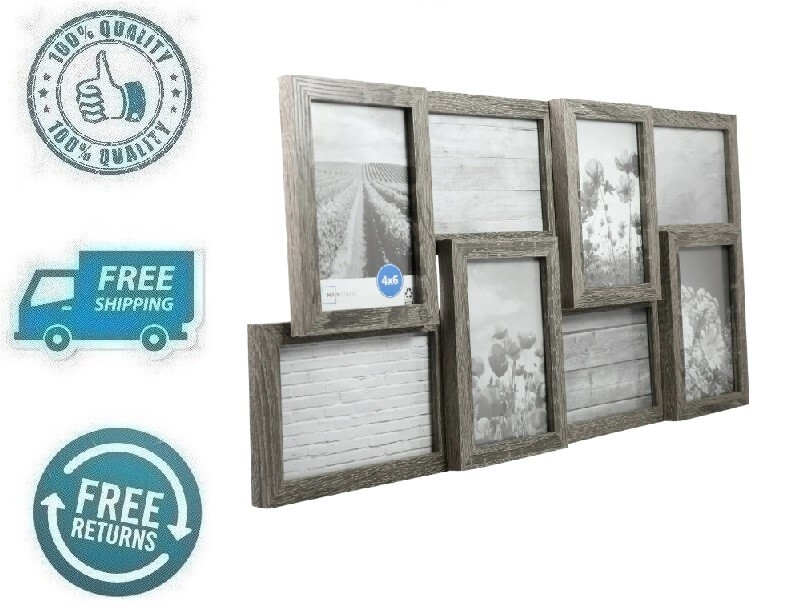 8 Opening 4x6 Collage Frame 4x6 Inch Multi 2 12 Opening Cottage White