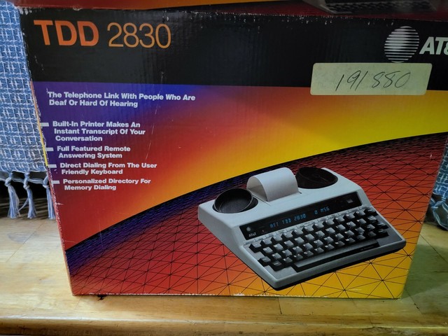 AT&T TDD 2830 Hearing Impaired Telephone Transcribing Machine *MINT ...