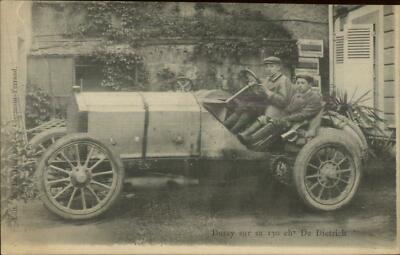 French Auto Car Racing Duray 130 chx De Dietrich c1910 Postcard | eBay