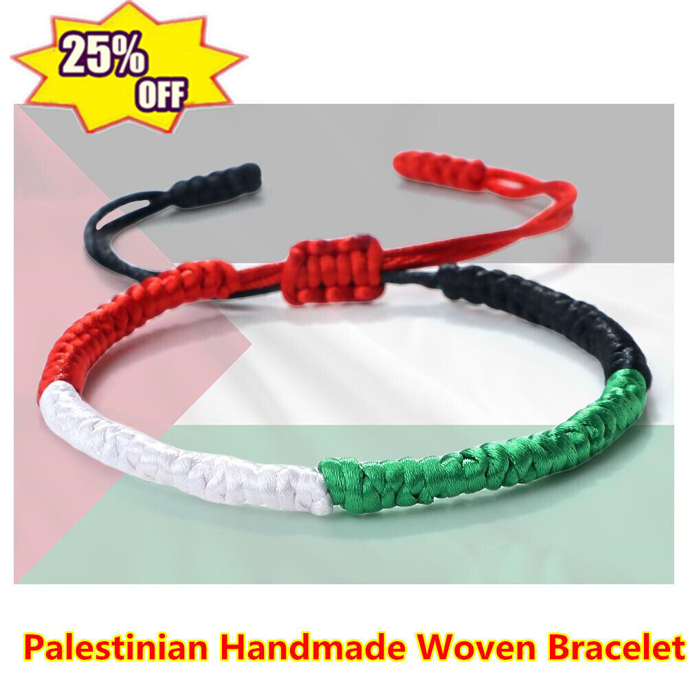 Palestinian Flag Braided Bracelet Palestine Four Style Flag Wristband ...
