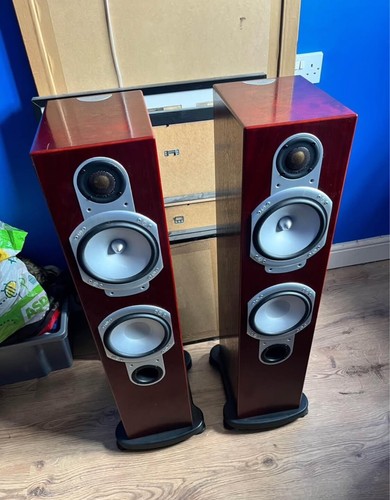 Monitor Audio Silver RS6 Floorstanding Speakers cherry rosewood | eBay UK