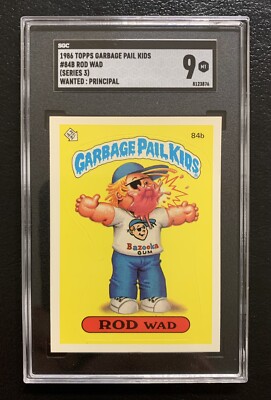 1986 Garbage Pail Kids OS3 Rod Wad 84b SGC 9 MINT-NICE MINT 1- * CARD ...