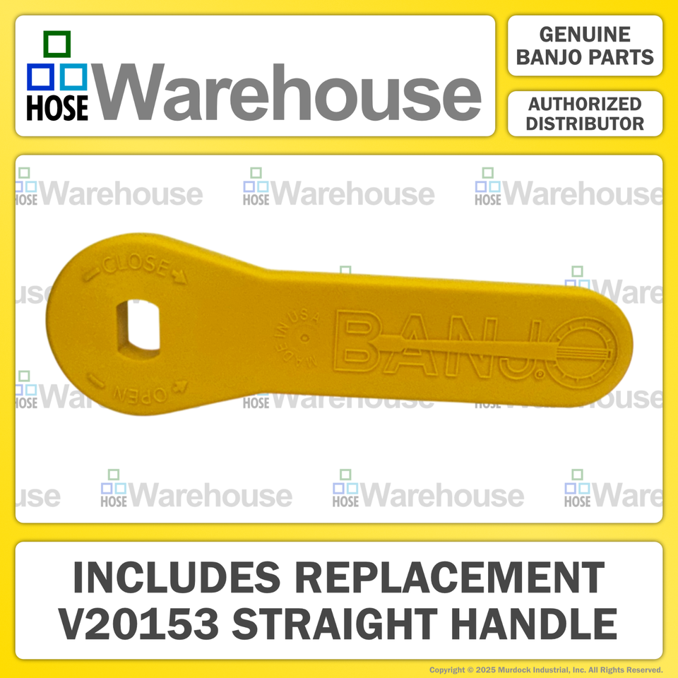 Genuine Banjo 1½" V150-V20153 Valve with V20153 Handle | Full Port | eBay