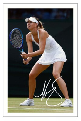 MARIA SHARAPOVA Signed Autograph PHOTO Gift Signature Print Wimbledon ...
