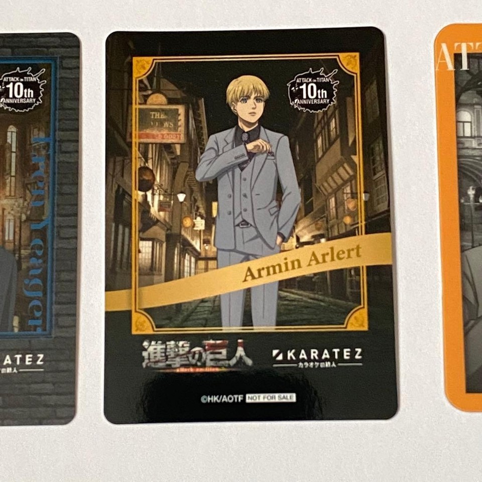 Attack on Titan Eren Armin Mikasa Cheki Style Cards Set | eBay