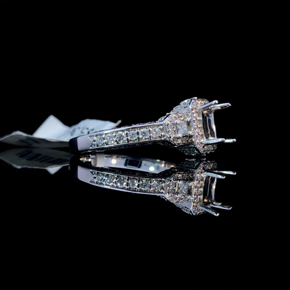 .75 ctw diamond semi mount | eBay