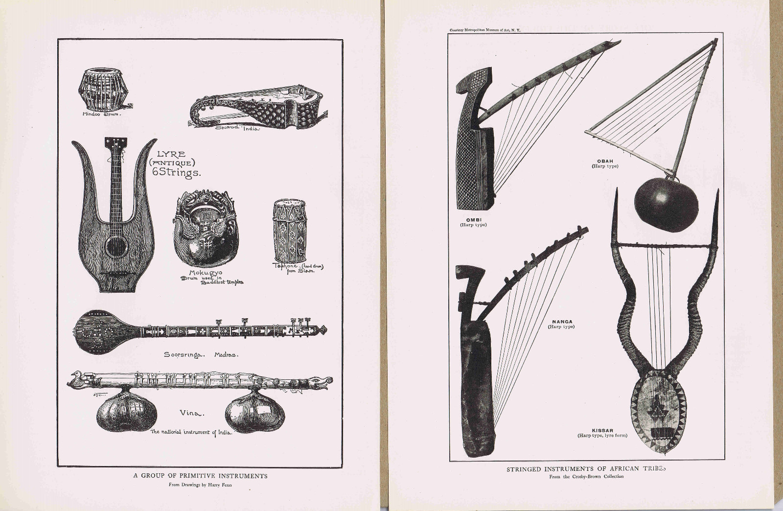 Primitive Musical Instruments, India & Africa - 1925 Music History ...