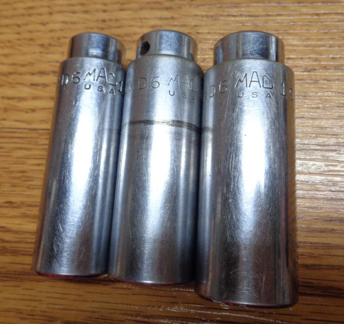 Vtg Lot/3 MAC Tools USA 3/8" Drive 6pt XD6 16mm, 17mm, 19mm Chrome Deep ...