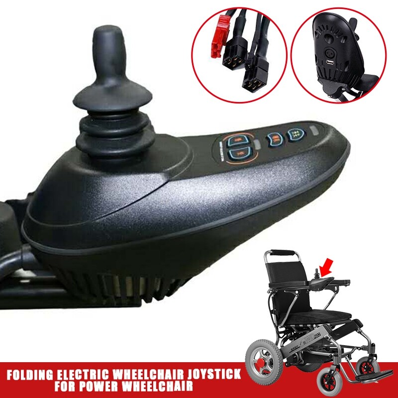 USA Waterproof joystick Controller For Folding Electric Wheelchair ...