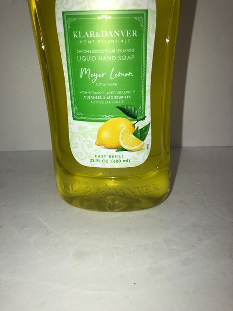 Klar & Danver Meyer Lemon Refill Hand Soap W/vitamin E 23oz EA 46 Oz ...