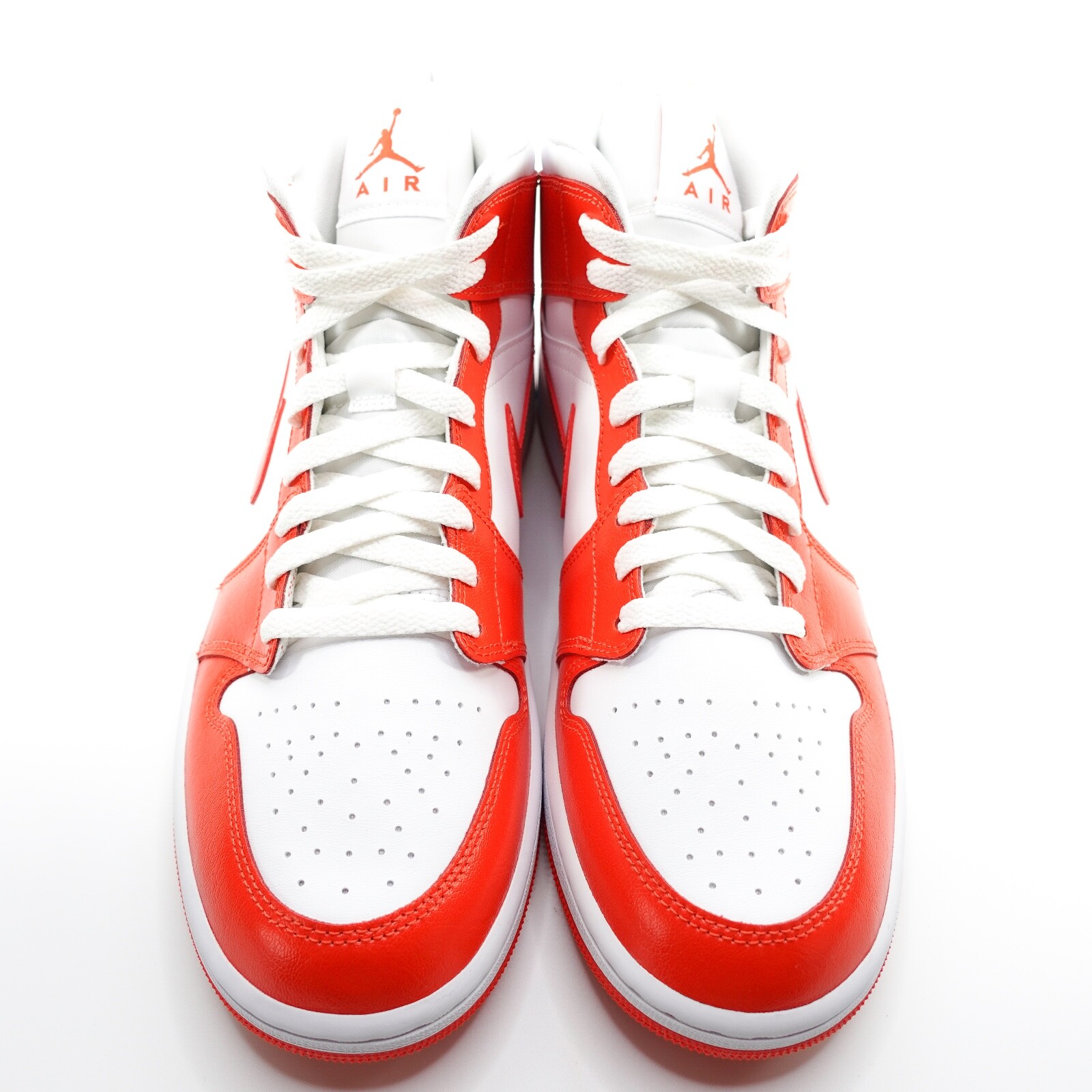 Nike Air Jordan 1 Mid Womens Size 11 Shoes Habanero Red BQ6472-116 New ...
