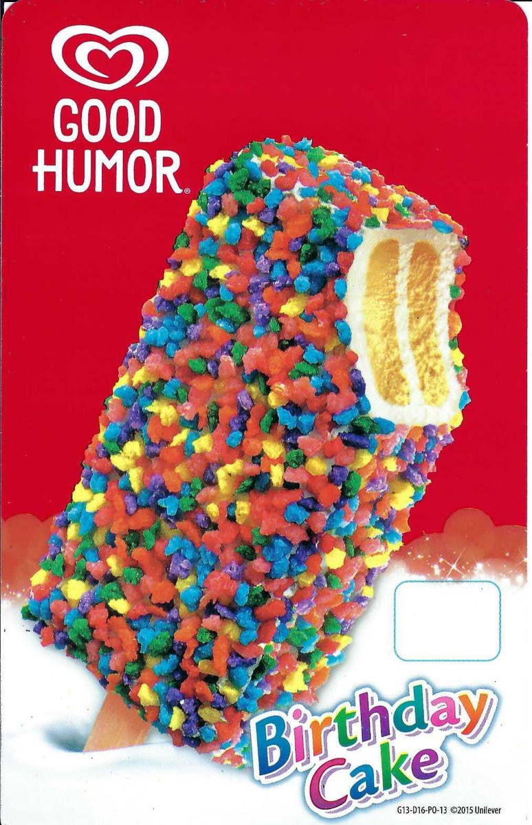 Good Humor Birthday Cake Ice Cream Bar Birthday Cake Ice Cream