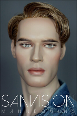 Rare vintage NEW JOHN NISSEN male Mannequin Torso Bust ...