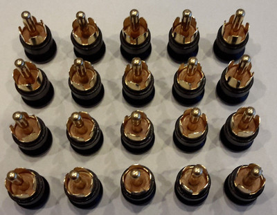 20 - RCA SHIELDED SHORTING CAPS / PLUGS - RF/EMI & NOISE CANCELING ...