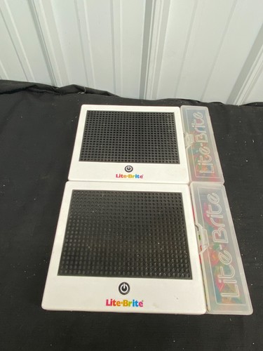 Travel Lite Brite w/ Attached Storage Cases Pegs Lot of 2 | eBay
