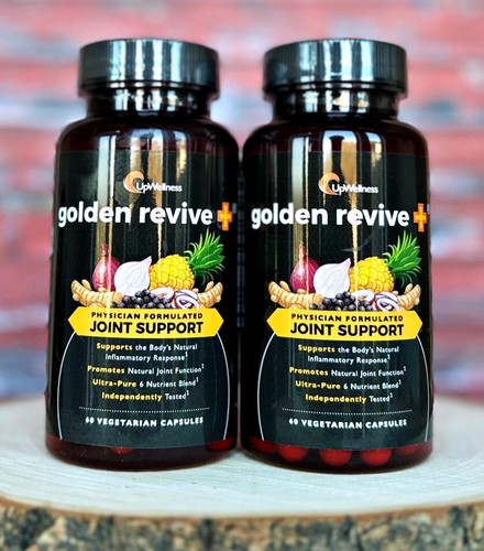 GOLDEN REVIVE+ Joint & Muscle Support Supplement 120ct - 2 Month Supply ...